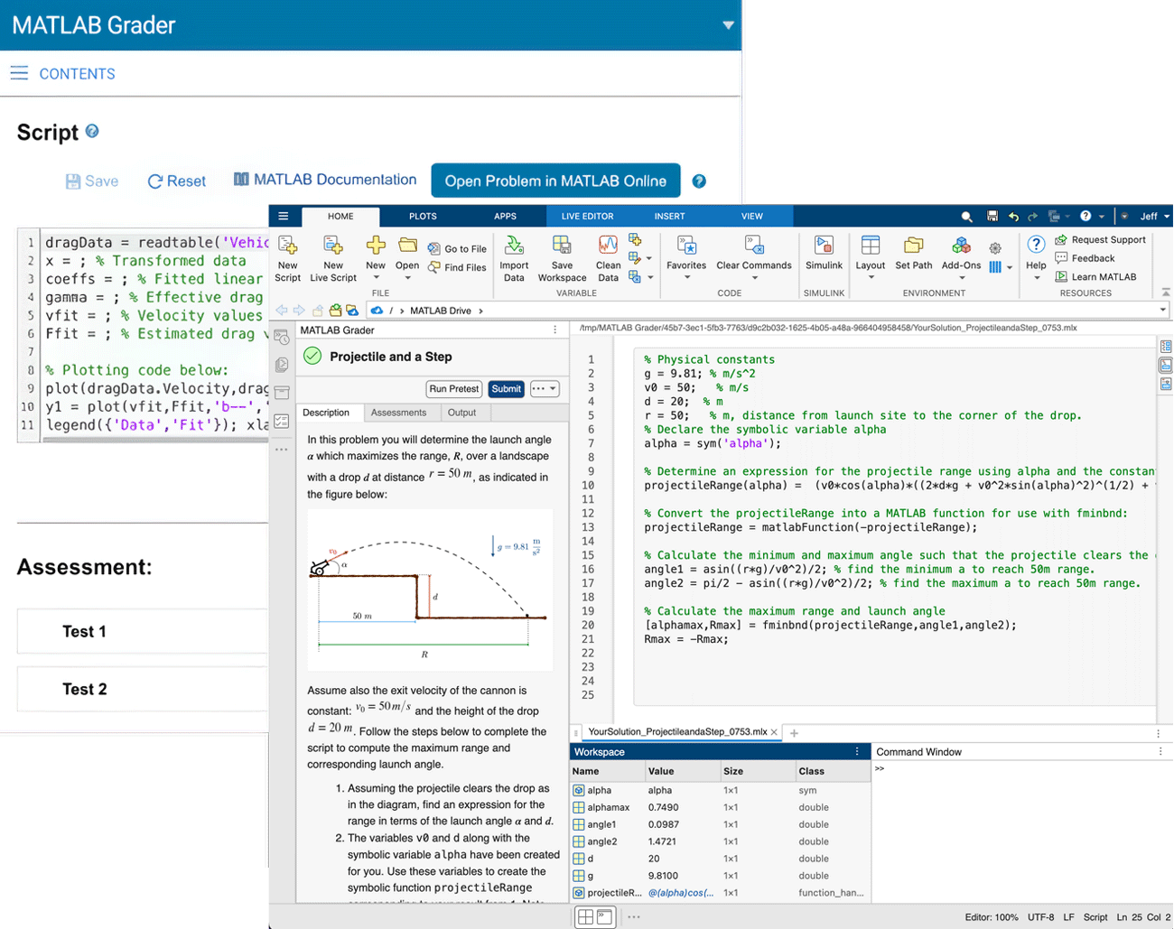Matlab Grader Matlab And Simulink