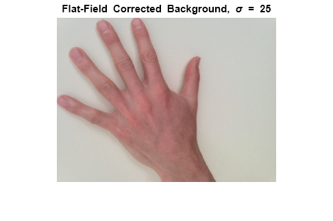 2 次元イメージのフラットフィールド補正 - MATLAB imflatfield - MathWorks 日本