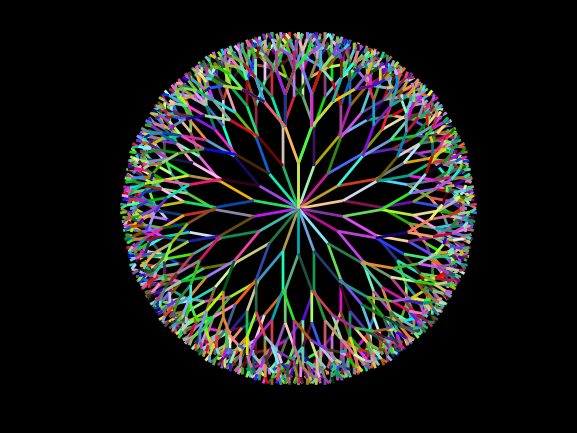 Fractal colorful star - MATLAB Mini Hack