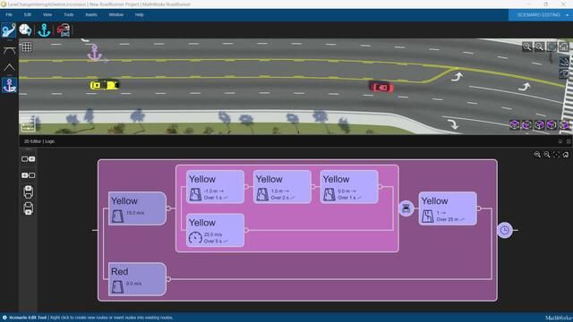 Roadrunner Scenario Tutorial Part 2 Defining Scenario Logic Matlab